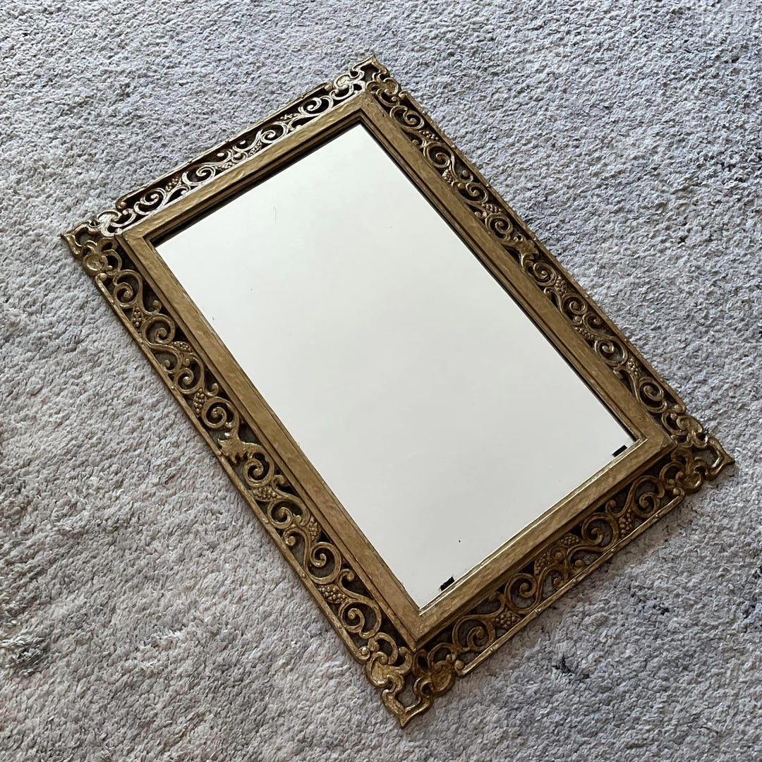 Vintage Syroco Gold Scroll Wall Mirror: Regency MCM Decor - Etsy
