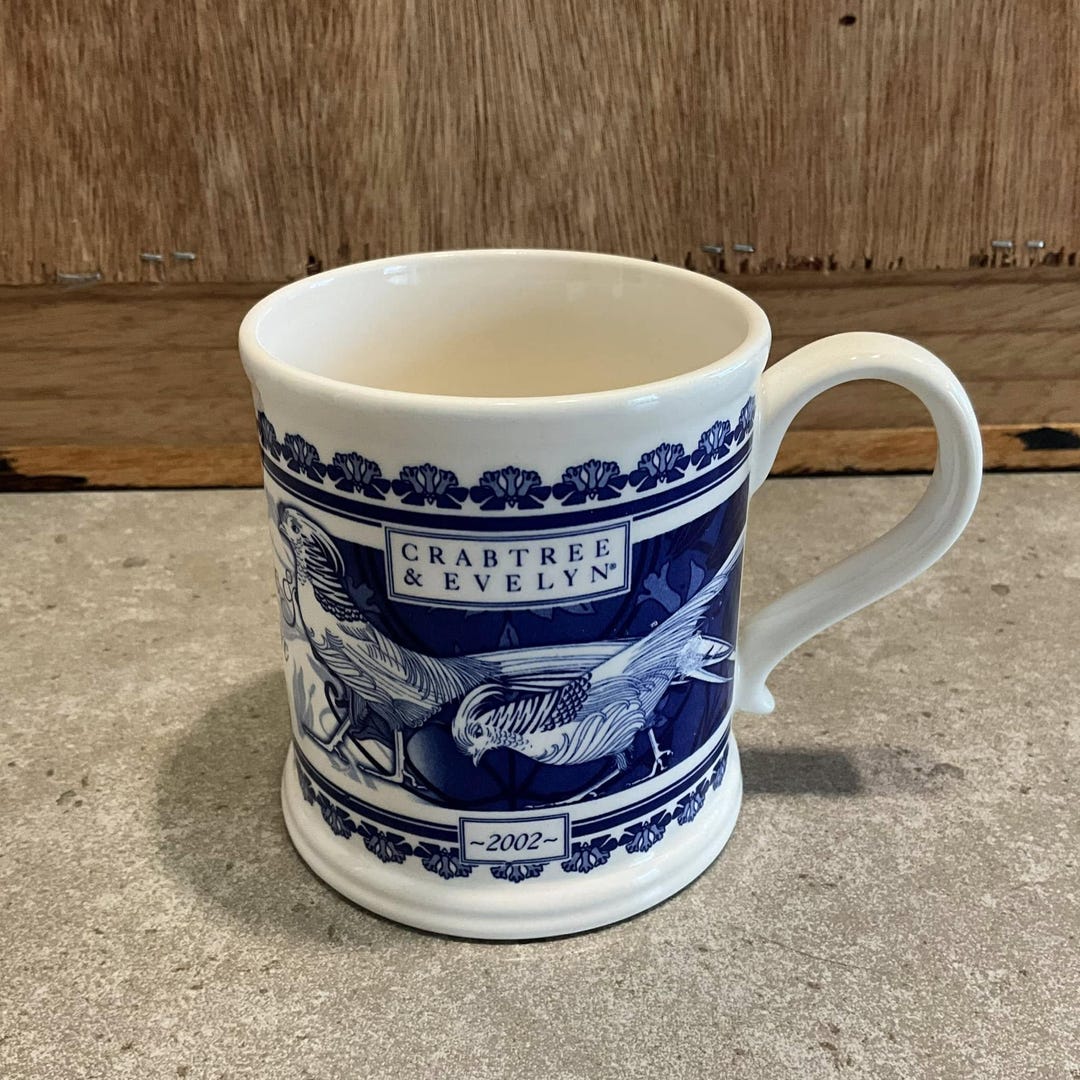 Mason’s Mug Crabtree & Evelyn Blue White 2001 Made in England - Etsy