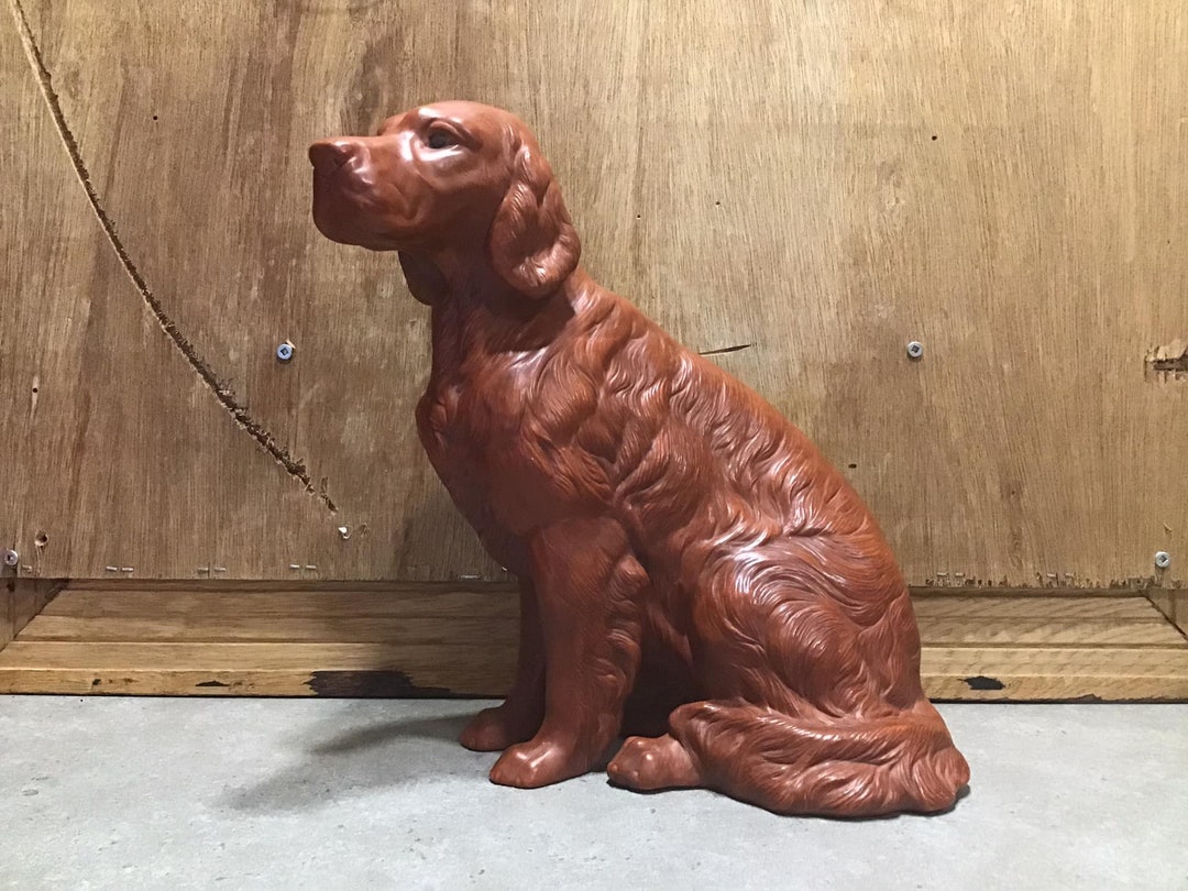 Vintage Irish Setter Statue - Etsy