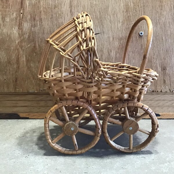 Wicker Baby Carriage - Etsy