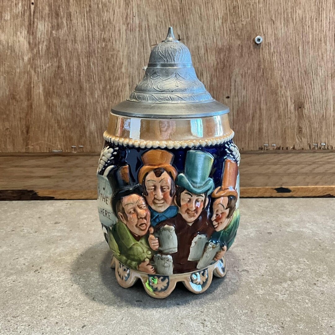 German Beer Stein, HAIL, HAIL! the Gang's All Here, Musical Beer Stein ...