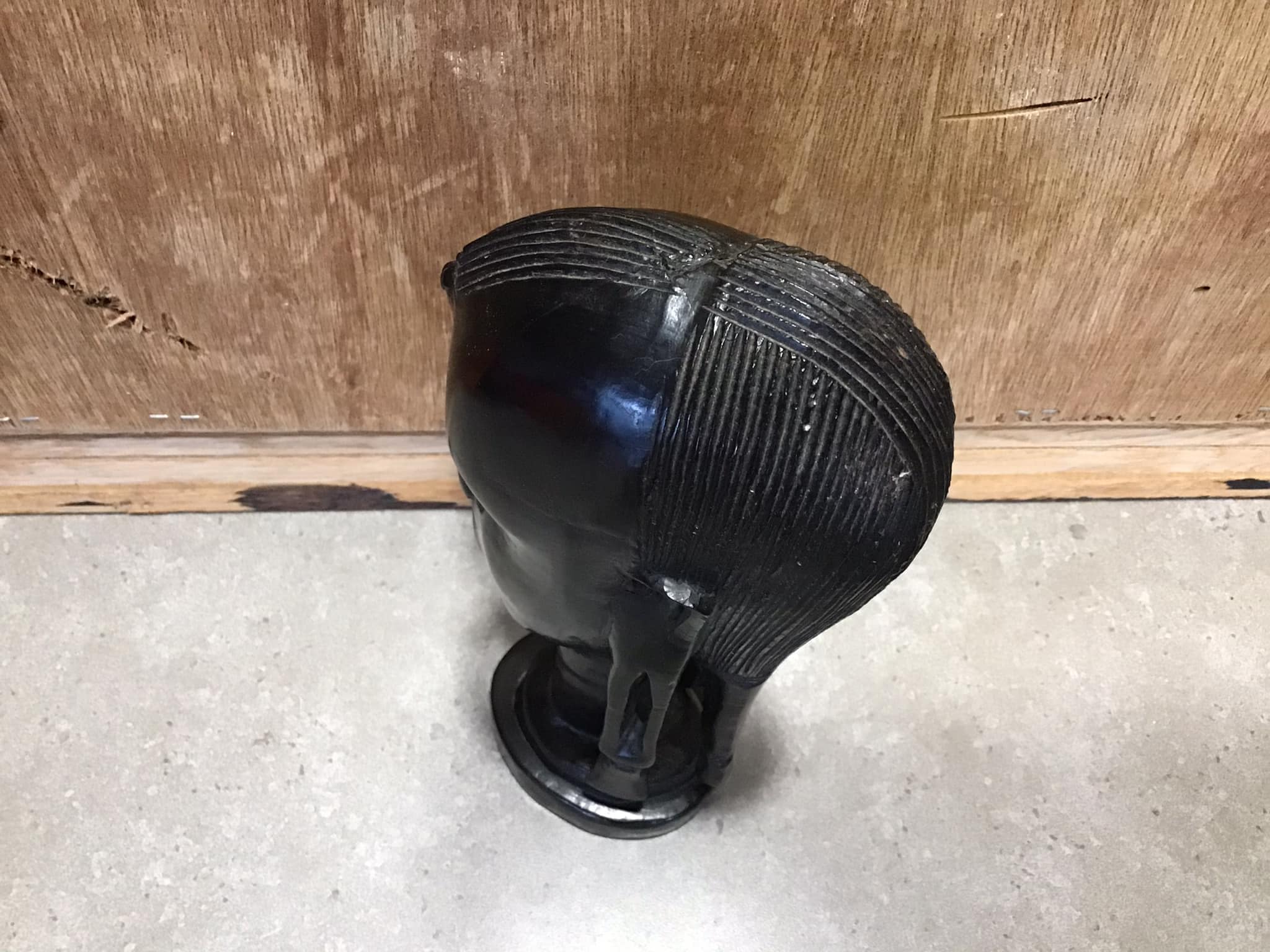 Vintage Carved African Tribal Head Bust Statue Black Dark Home - Etsy