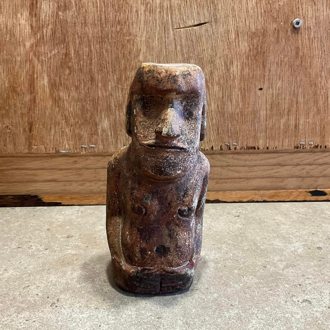 Rapa Nui Moai Statue, 6 In. Easter Island Figurine - Etsy