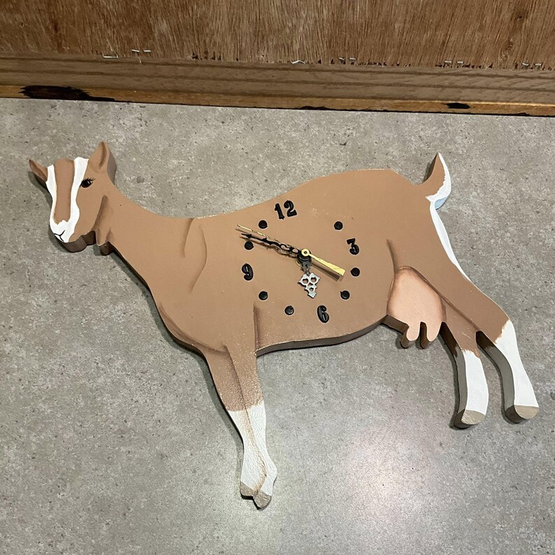 Goat Wall Clock: Farm Animal Kitchen Decor - Etsy