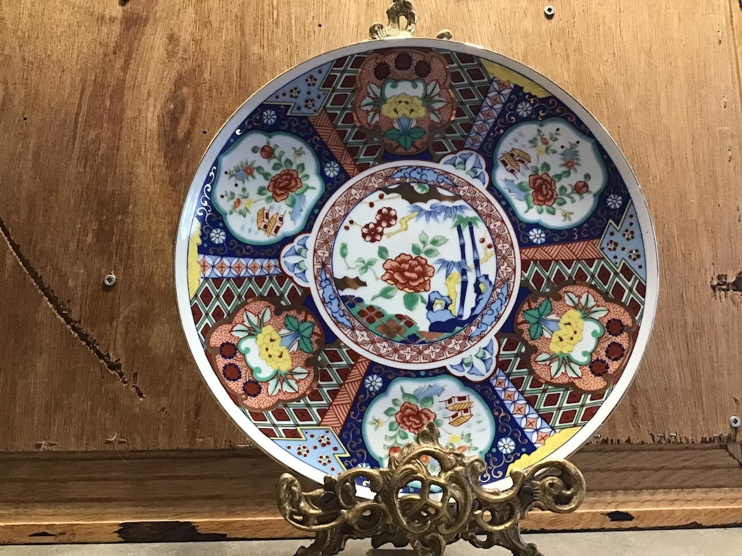 Miyako Imari Ware Porcelain Plate - Made in Japan - Etsy
