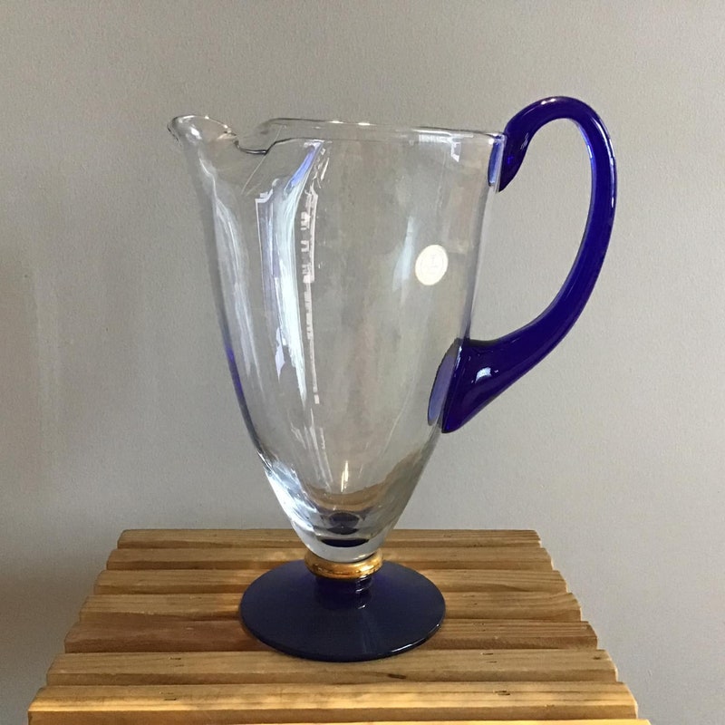 Cobalt Blue Pitcher - Etsy
