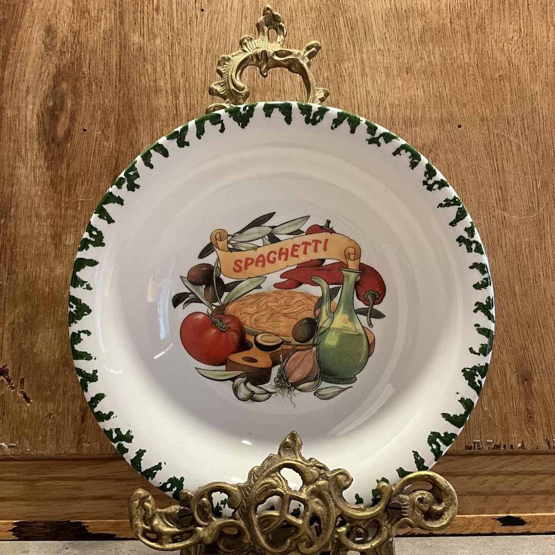CMS Spaghetti Pasta Bowl Made in Italy, Really Lovely Well Made ...