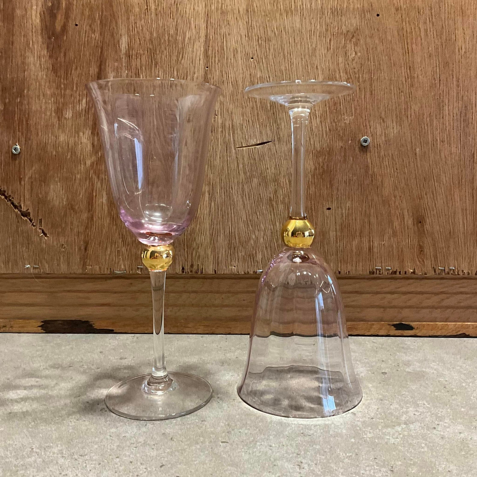 Royal Albert Old Country Roses Wine Goblets: Pink Lavender Stemware ...