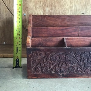 Vintage Mail Organizer Vintage Floral Desk Organizer and Mail Sorter ...