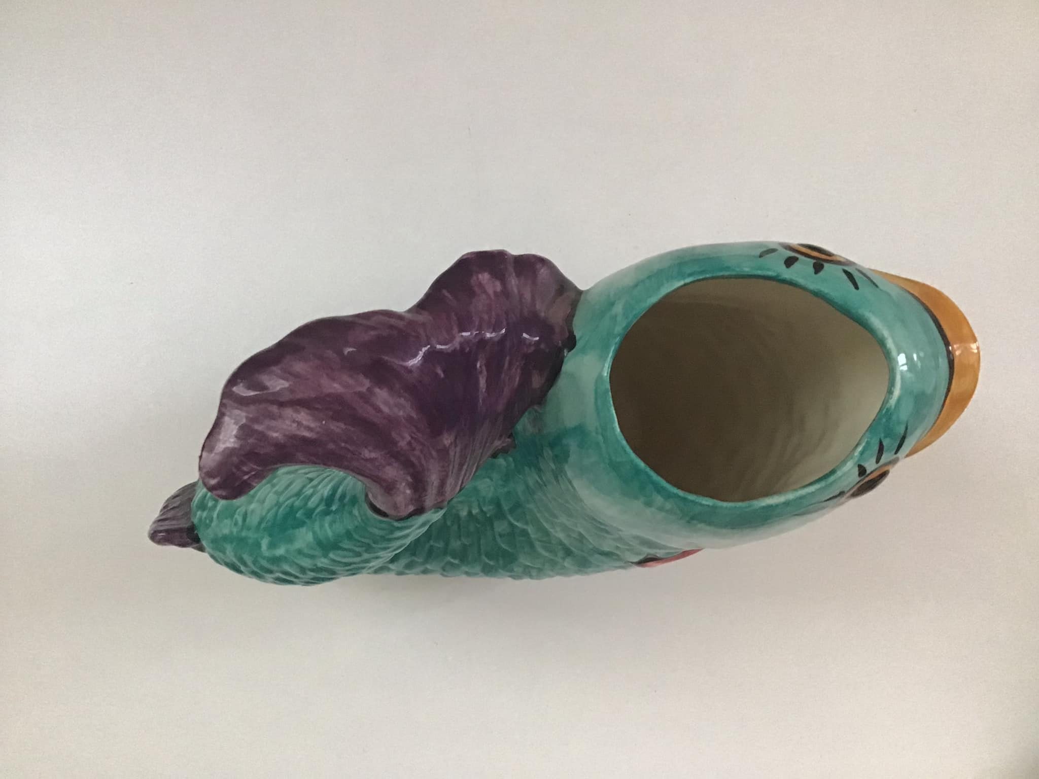 Fish Pitcher Figurine Majolica Style Pitcher With Sea Design - Etsy