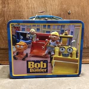 Vintage BOB THE BUILDER Metal Box With Handle Bright Colors, Collectors ...