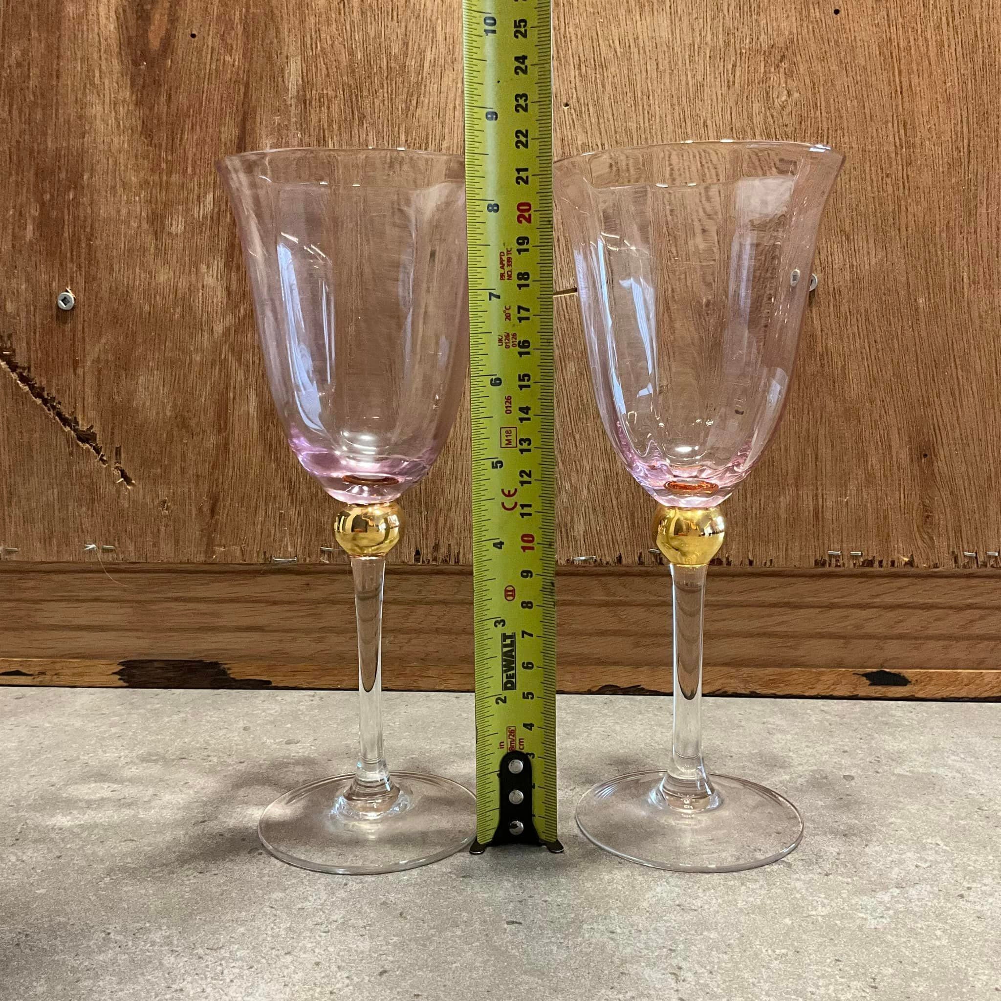 Royal Albert Old Country Roses Wine Goblets: Pink Lavender Stemware ...