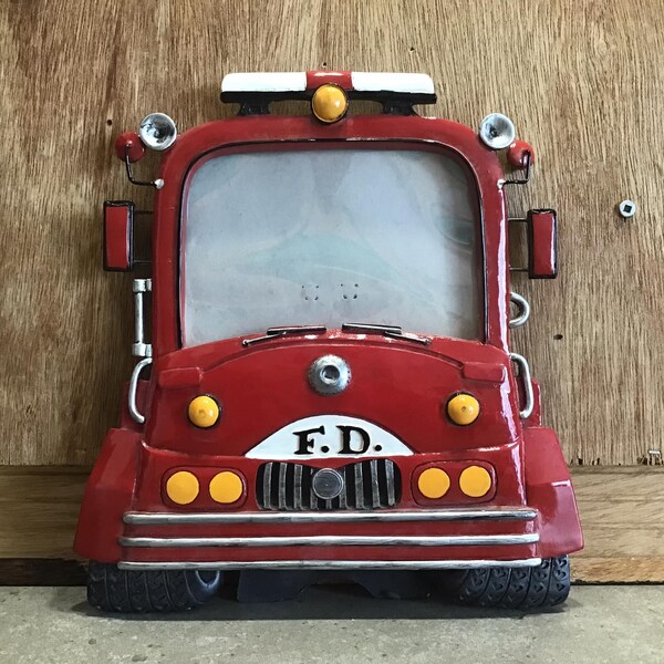 Fire Truck Picture Frame - Etsy