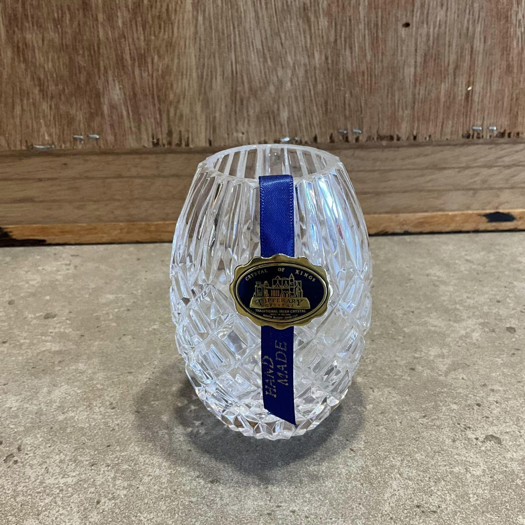 Crystal of Kings, Tipperary Crystal Small Vase, Traditional Irish ...