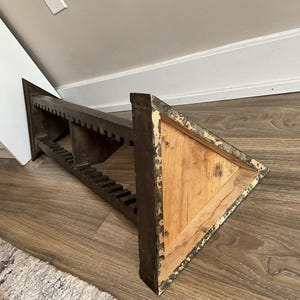 Old Vintage Tribal Carving Wood Disk Holder / Vintage Cd DVD Rack ...