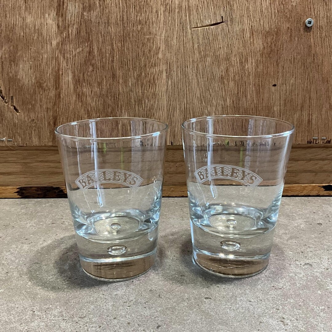 Set of 2 Baileys Irish Cream Bubble Rock Glasses - Etsy