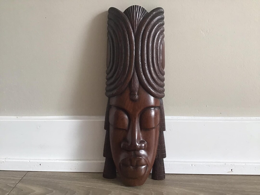 Vintage Primitive Tribal Art, Wall Art, Hand Carved Woman Sculpture - Etsy
