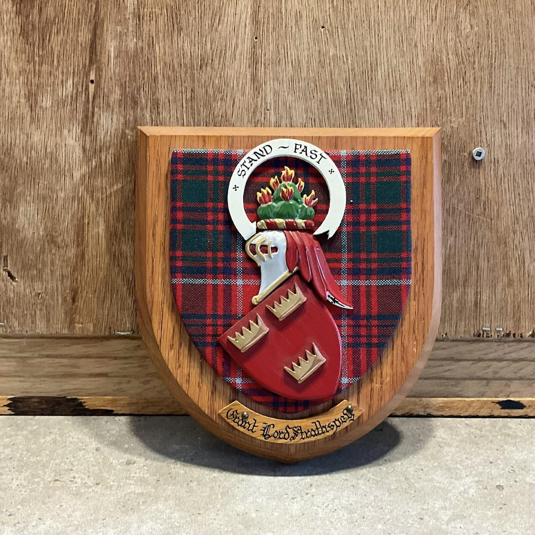 Vintage Wood Clan, Wall Plaque, Scottish, Made in Scotland - Etsy
