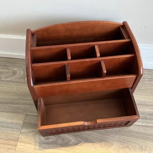 Vintage Mail Organizer Vintage Floral Desk Organizer and Mail Sorter ...