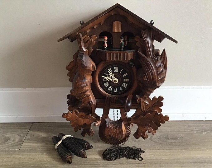 Thorens Edelweiss Switzerland Swiss Coo Coo Clock Swiss Hunt Coo Coo ...