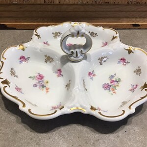 REICHENBACH R Crown German Divided Sectioned Relish Tray W Handle ...