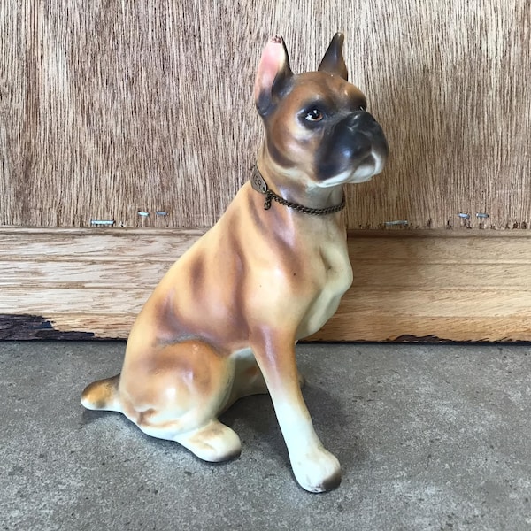 Boxer Dog Figurine - Etsy
