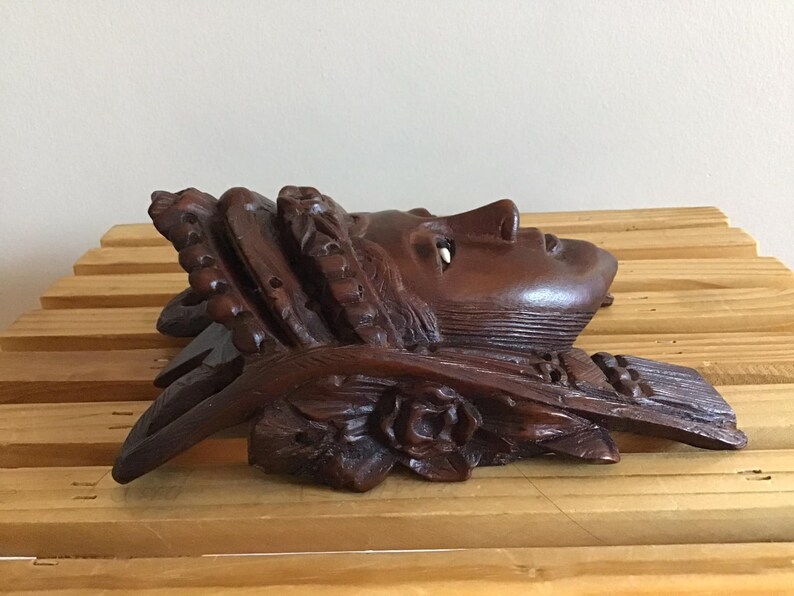 Vintage Mid Century Decor Wall Hanging Art Primitive Face - Etsy