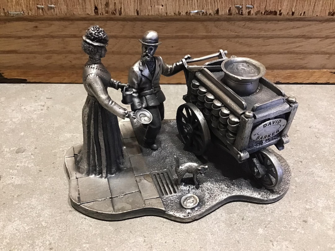 The Tudor Mint Milkman Pewter Figurine Made in Great Britain - Etsy
