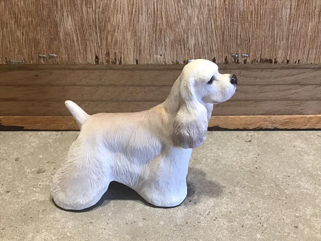 Golden Cocker Spaniel Dog Figurine, Statue, Replica Realistic, Gift Pet ...