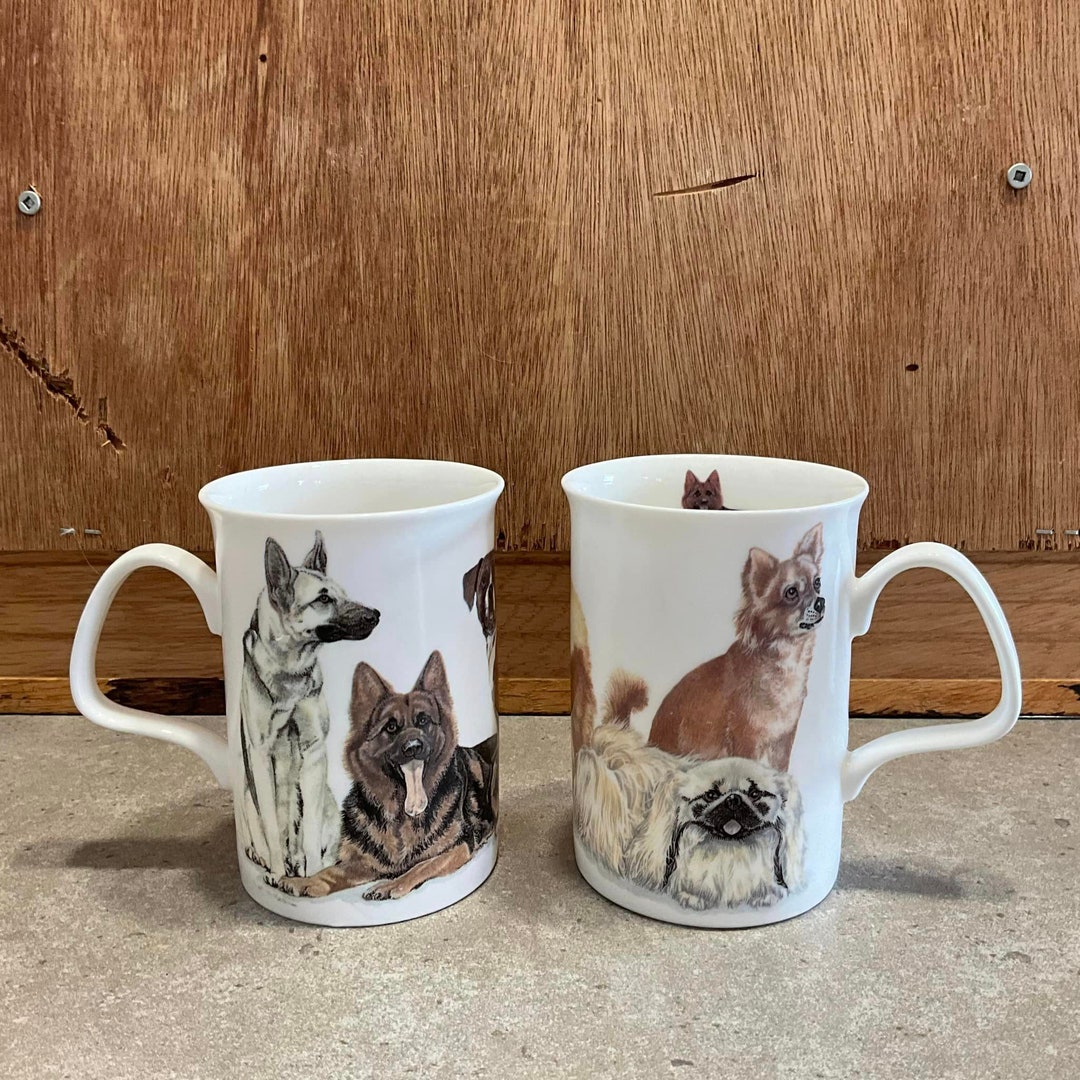 2 Mugs Dogs Galore by ROY KIRKHAM Made in England - Etsy