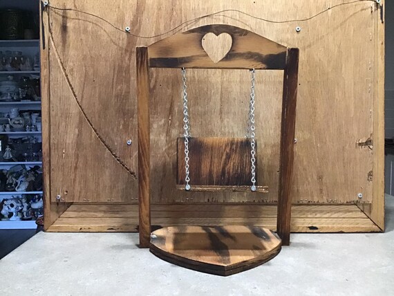 Vintage Wooden Miniature Swing 15 Inches High Wood Mini | Etsy
