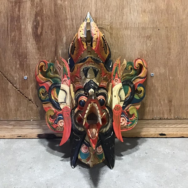 Wooden Garuda Mask - Etsy