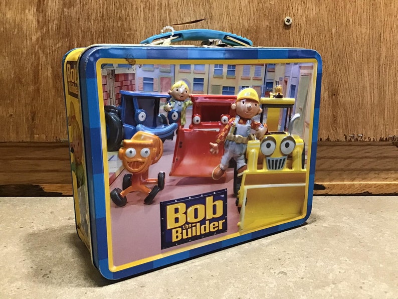 Vintage BOB THE BUILDER Metal Box With Handle Bright Colors - Etsy