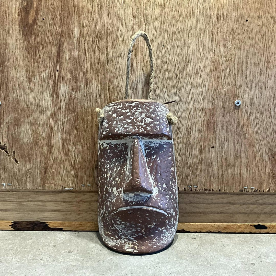 Rapa Nui Moai Head Wall Mask, 7.5 In. Easter Island, Wall Decor - Etsy