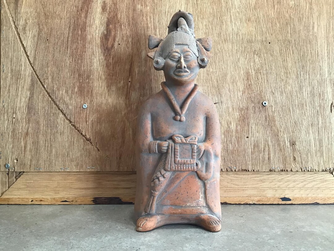Acapulco Pre-columbian Figure Maya Aztec Clay Statue Inca Figurine ...