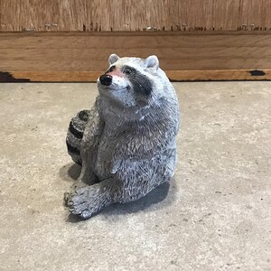 Resin Raccoon Figurine, Wild Animal Collectibles - Etsy