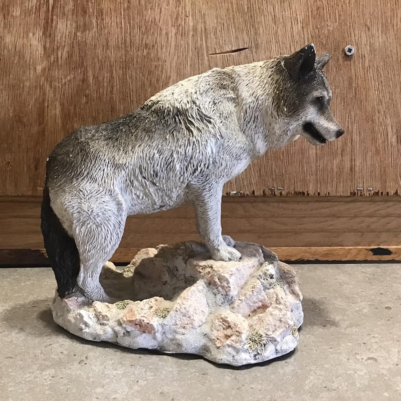 Wolf Figurine - Etsy