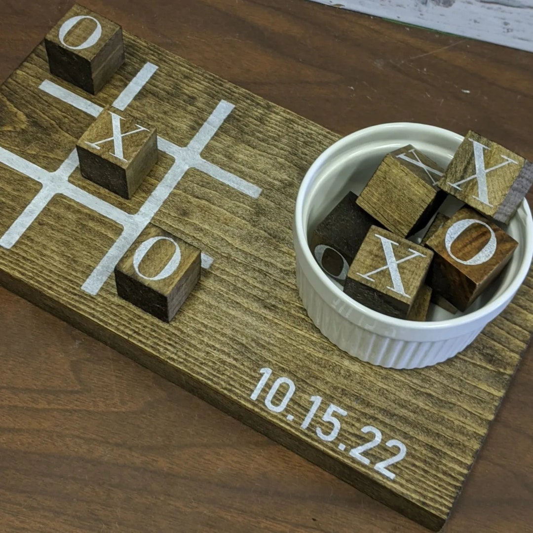 Tabletop Tic Tac Toe Game Wedding Games Indoor/outdoor Party - Etsy