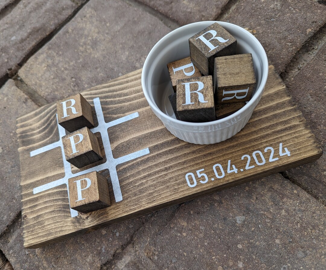 Tabletop Tic Tac Toe Game, Wedding Games, Indoor/outdoor Party Game ...