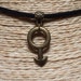 Male Sign Necklace Gender Symbol Mars Planet Choker Pride Choker Bronze ...