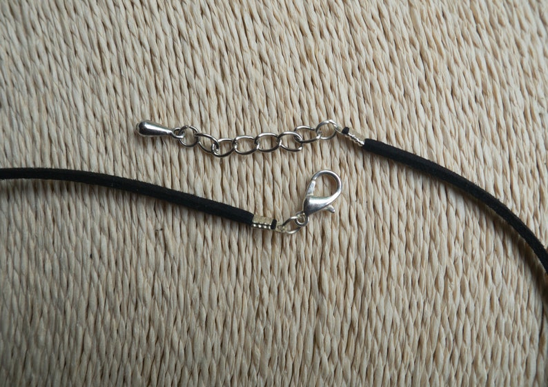 Fishbone Choker: Vegan Suede Necklace, Nautical Beach Charm - Etsy