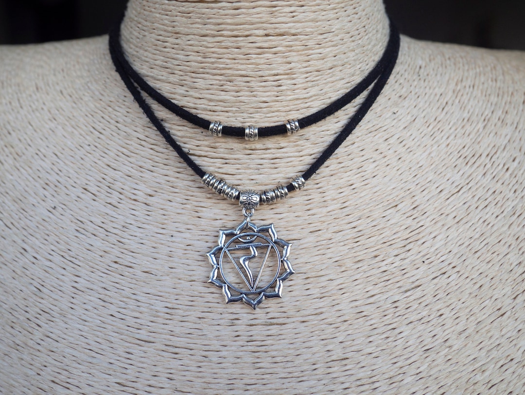 Solar Plexus Necklace Mandala Necklace Layered Necklace Chakra Symbol ...