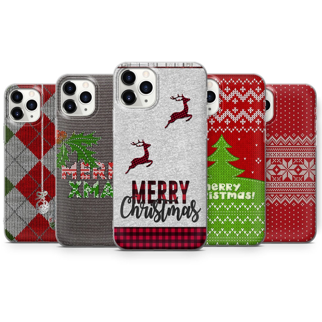 Christmas Phone Case Xmas Gift Cover for iPhone 16, 15, 14, 13, 12 Pro ...
