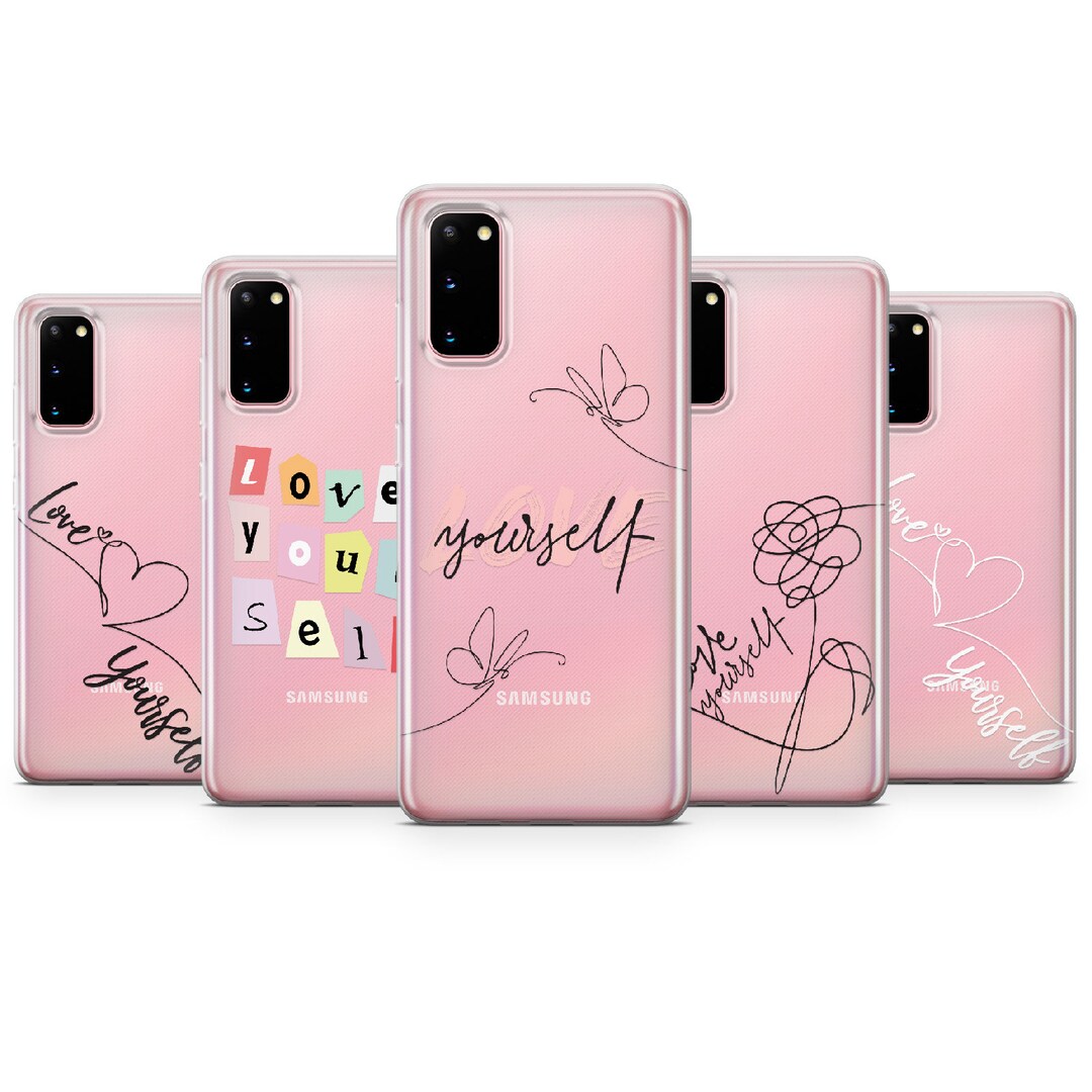 Love Yourself Phone Case Clear BTS Cover for Samsung S8 Samsung S10 ...