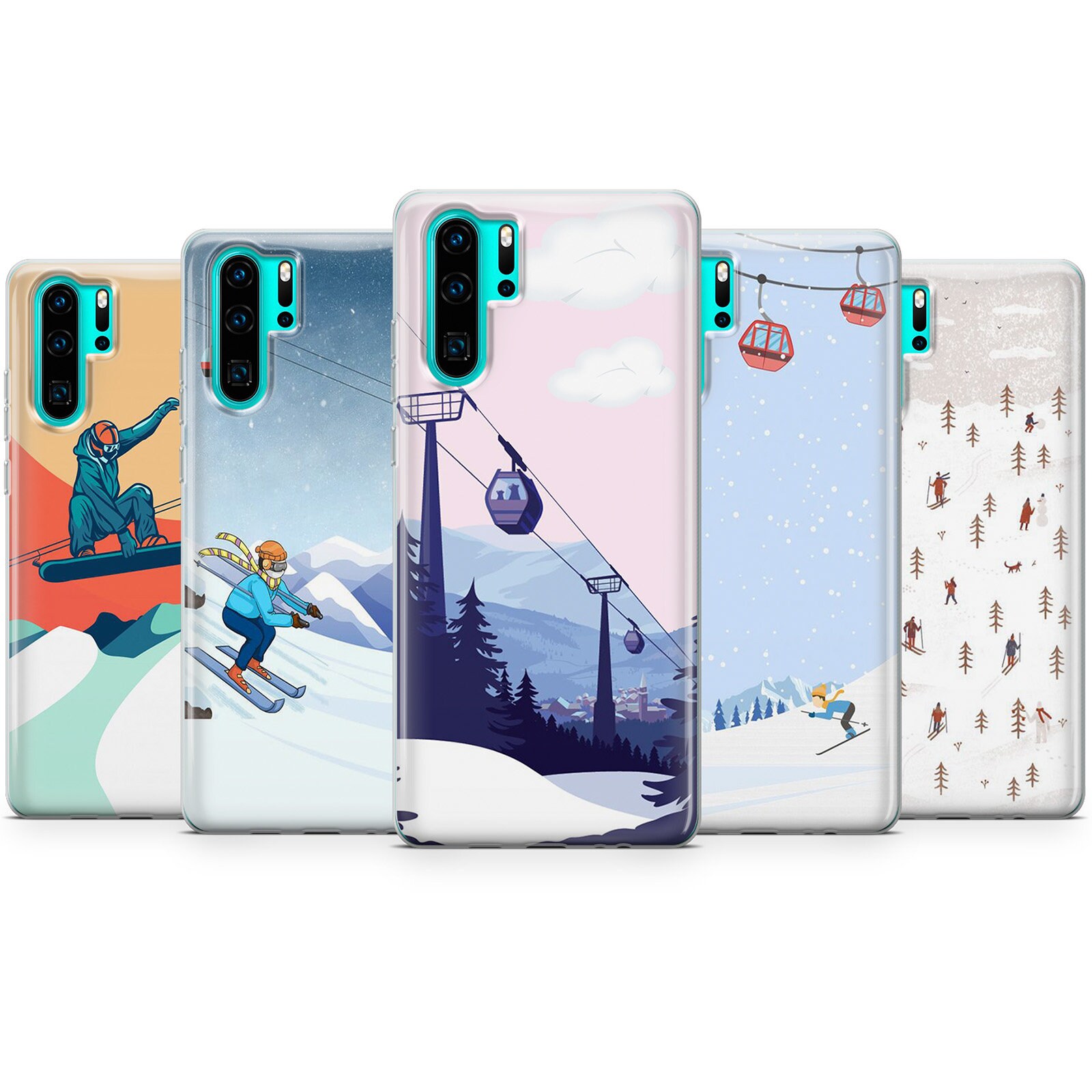 Winter Phone Case Skiing Cover for Iphone 14 13 12 Pro 11 - Etsy UK