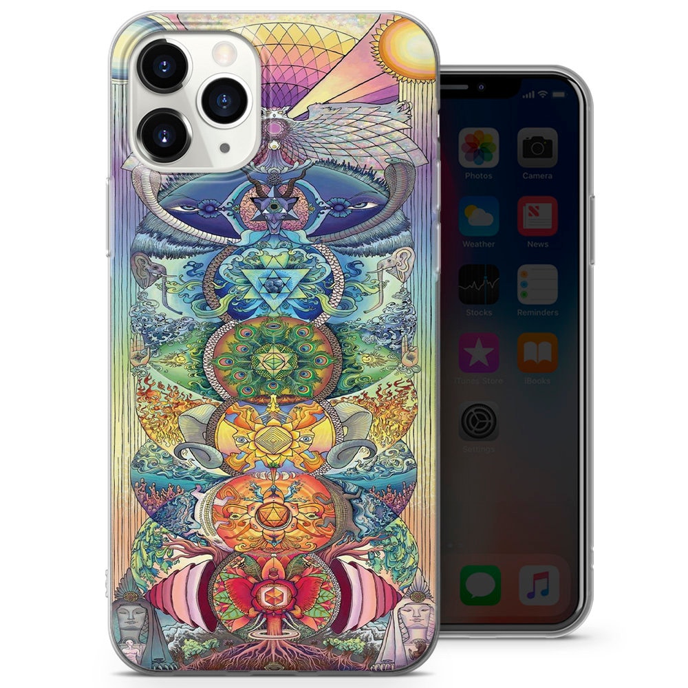 Chakra Phone case spiritual cover for iPhone 12 iPhone 7 8 | Etsy