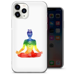 Chakra Phone Case Spiritual Cover for iPhone 16, 15, 14, 13, 12 Pro, 11 ...