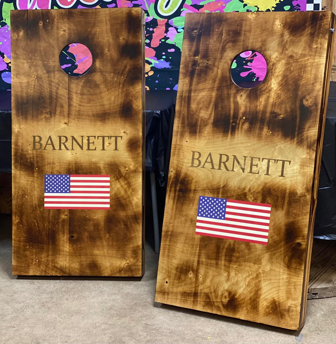 Custom Cornhole Boards With Bags for Outdoor Gaming for Family and ...