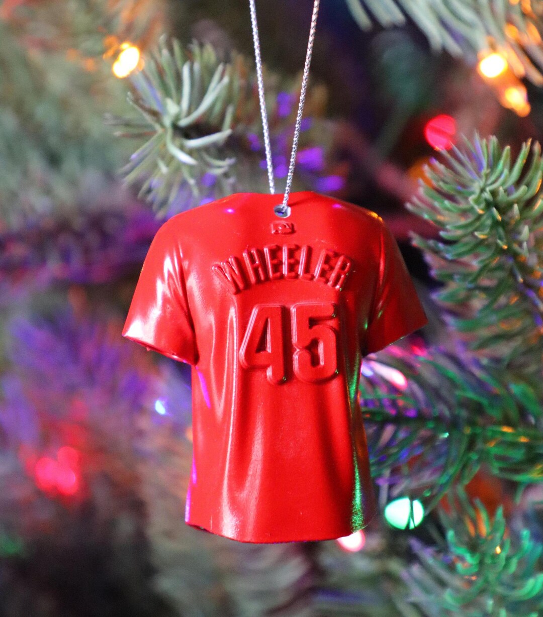 Philadelphia Phillies Zack Wheeler Christmas Ornament, Baseball ...