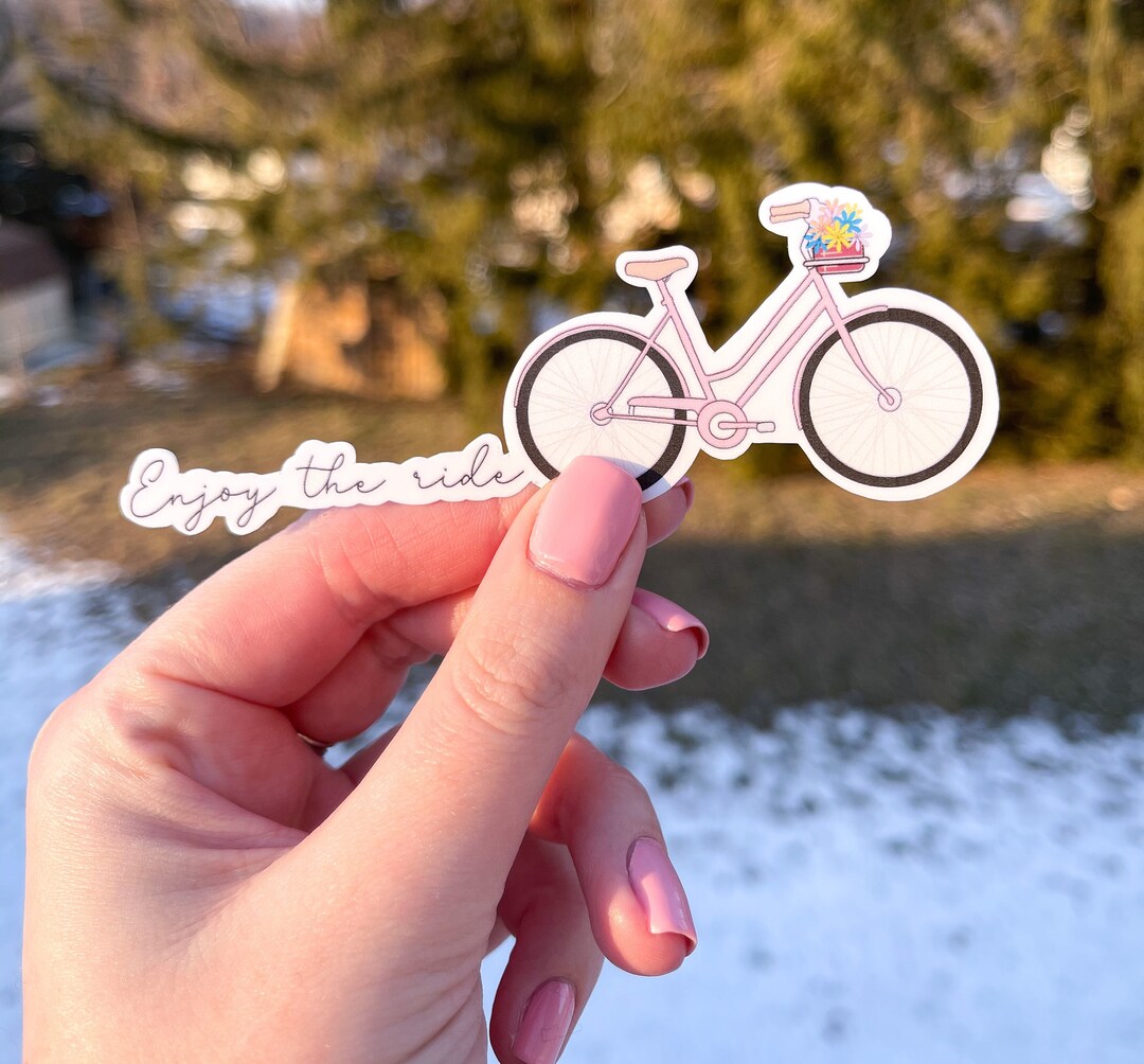 Enjoy the Ride Sticker/ Bike Sticker/ Bike Riding Sticker - Etsy